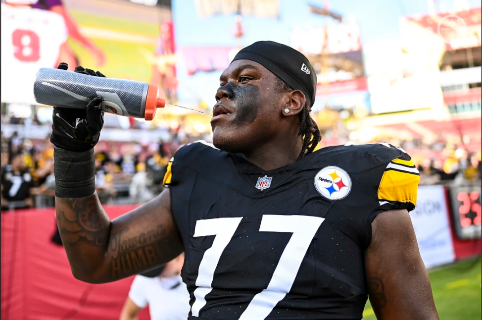 Steelers Rookie Left Tackle Broderick Jones Taught Important Lessons In ...
