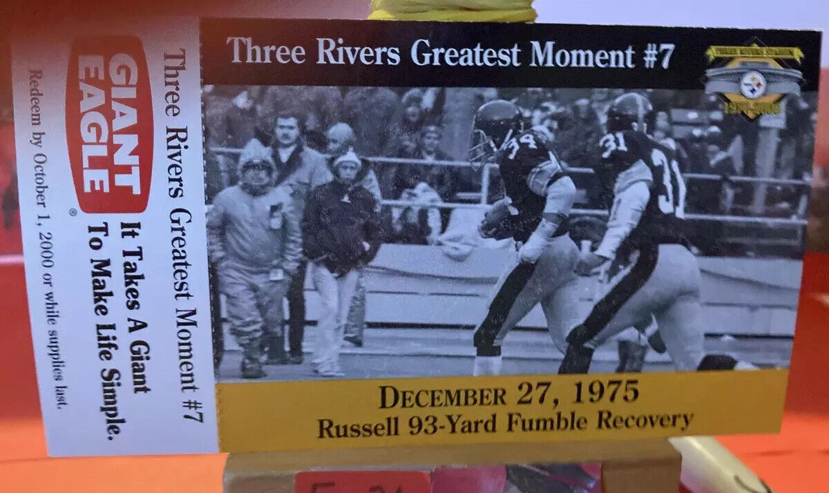 Steelers' Incredible Never-Ending Fumble Return By Andy Russell In 1975 ...