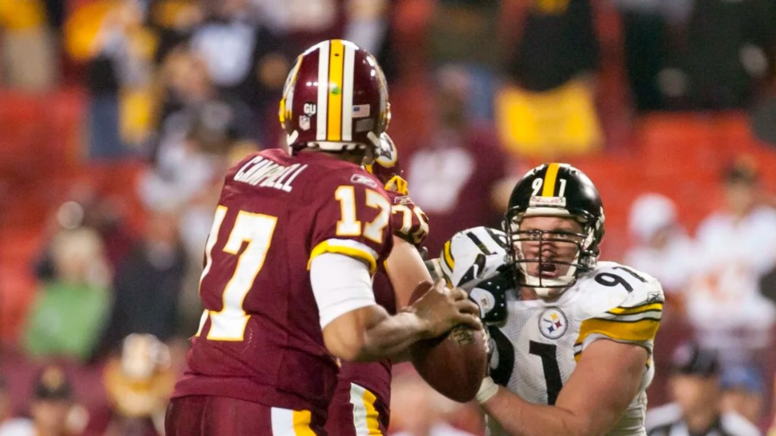 Steelers' Willie Colon Nearly Had His Head Knocked Off By Aaron Smith ...